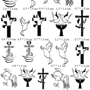 Baptism Christian Nail Art Decal Sticker - Etsy