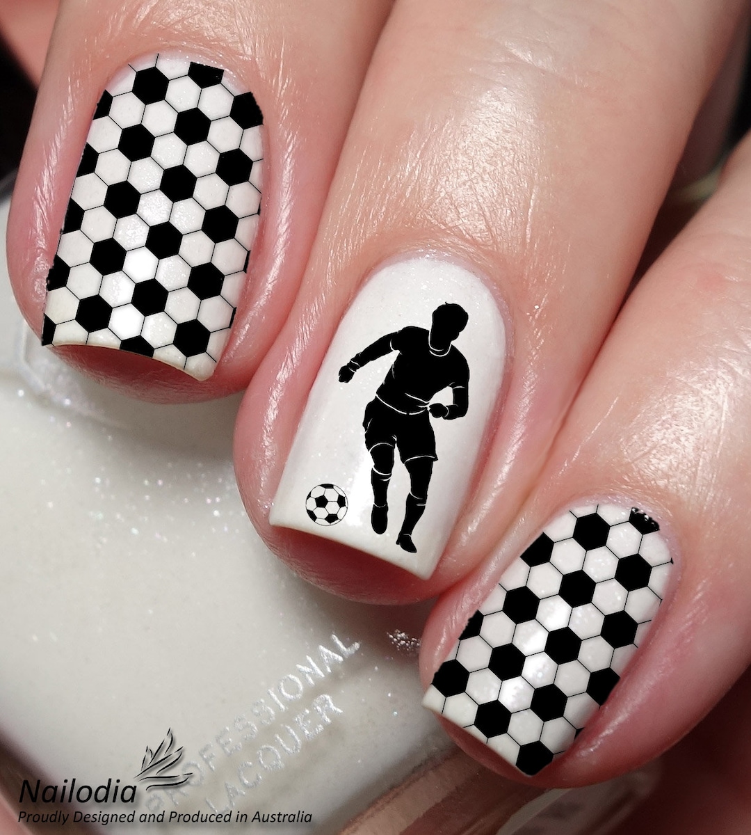 Football & Soccer Fan Nail Art Decal Sticker - Etsy