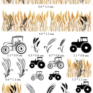 Wheat Farm Nail Art Decal Sticker - Etsy