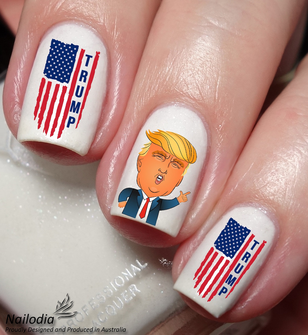 Republican Party Support Nail Art Decal Sticker - Etsy