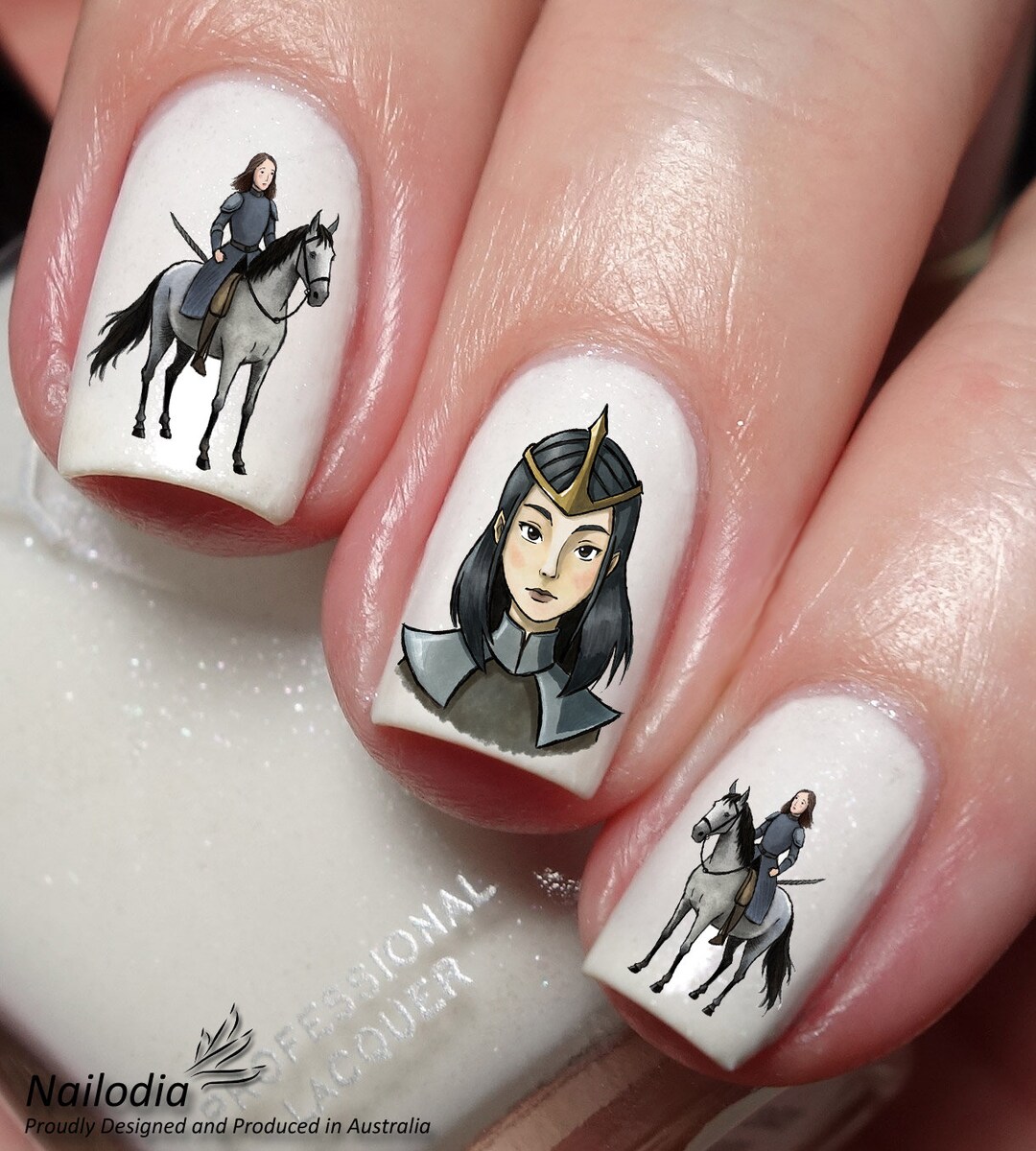 Knights Set Nail Art Decal Sticker - Etsy