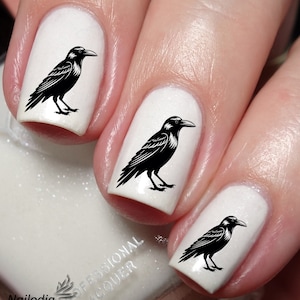 Crow Raven Nail Art Decal Sticker - Etsy