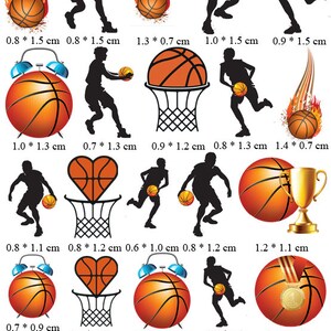 Basketball & NBA Nail Art Decal Sticker - Etsy