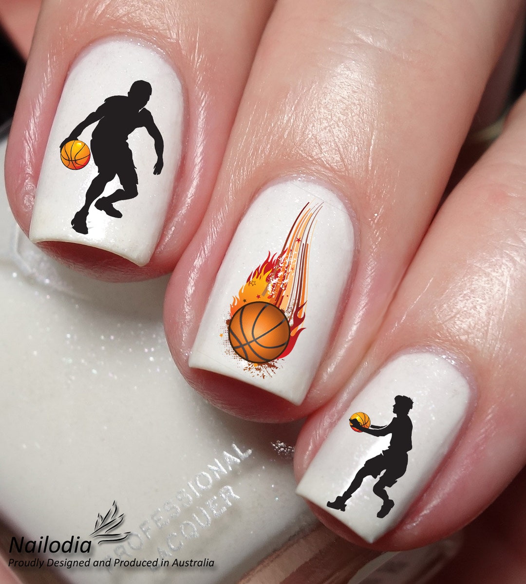 Basketball & NBA Nail Art Decal Sticker - Etsy