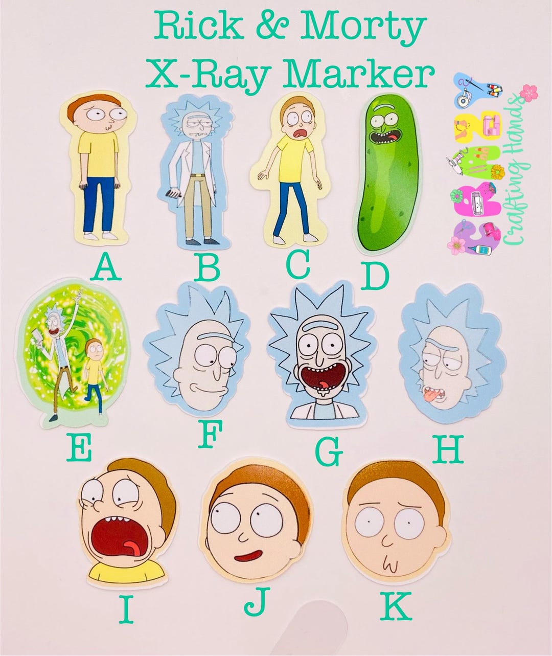 Morty & Rick X-ray Markers, Lead X-ray Markers, Rad Tech, Imaging ...