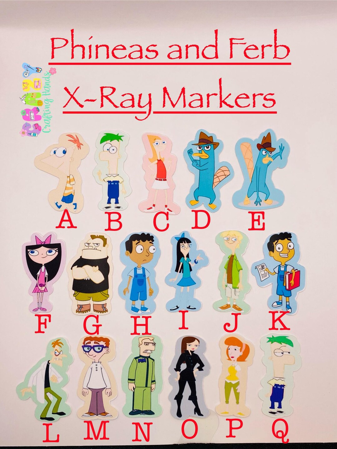 Ferb and Phineas Student X-ray Markers, Lead X-ray Markers, Rad Tech ...