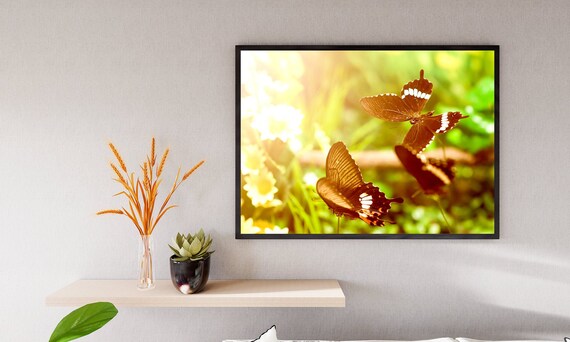 Butterfly Printable Wall Art Poster Digital Art Sky | Etsy