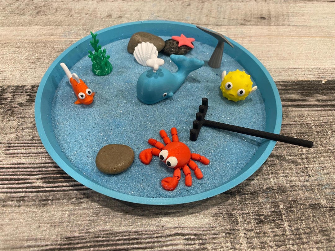 Handcrafted Mini Ocean Zen Garden – Coastal Serenity for Your Desk ...