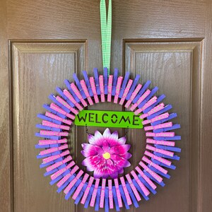 Flower Welcome Wreath - Etsy