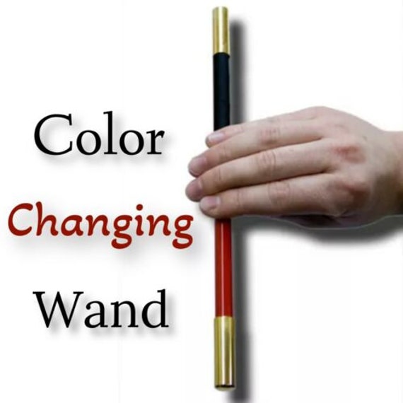 Color Changing Magic Wand Metal Tip Red to Black Pass Your | Etsy
