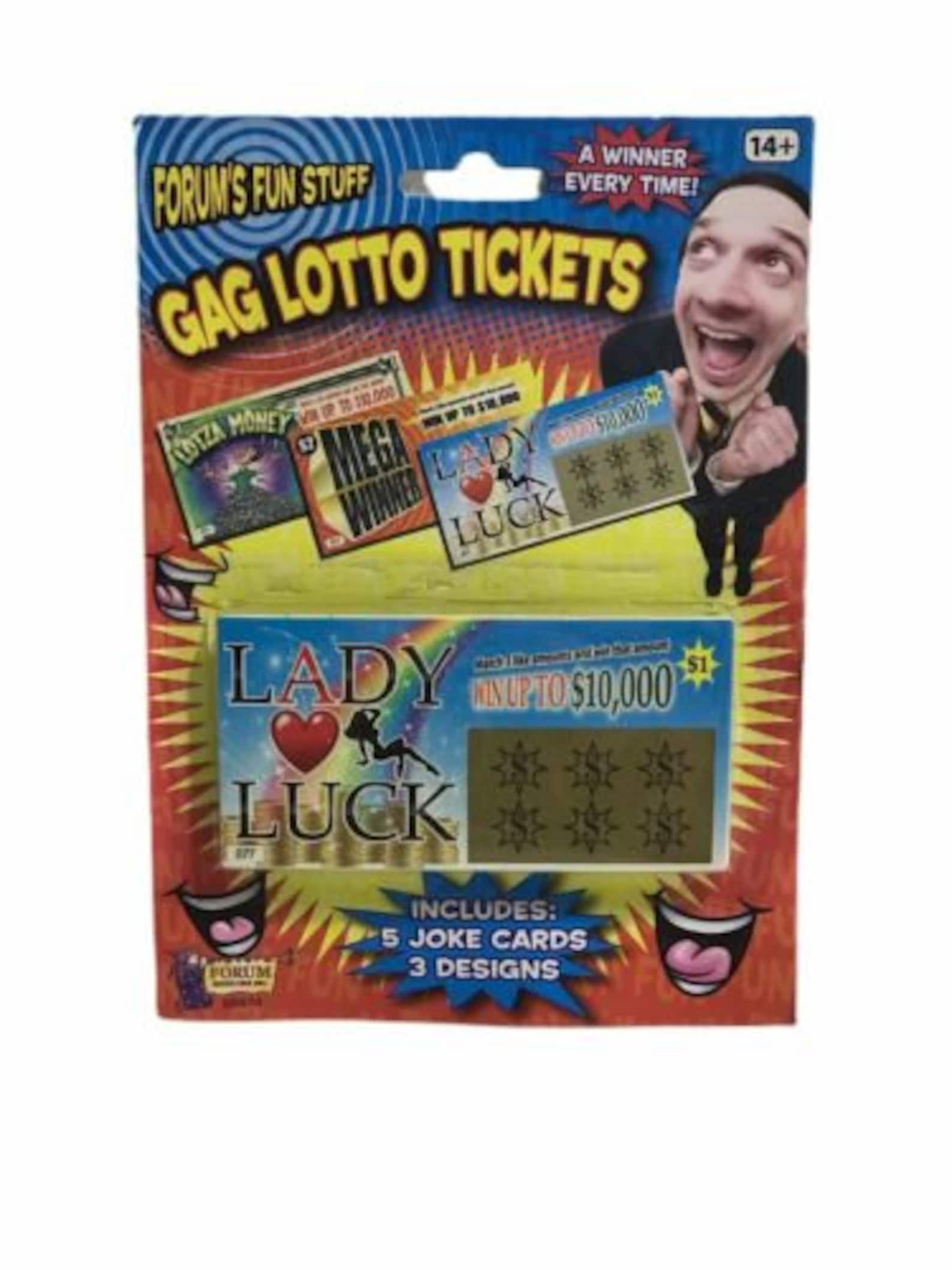 5 Fake Lottery Tickets Scratch off Gag Funny Joke Prank Trick - Etsy UK