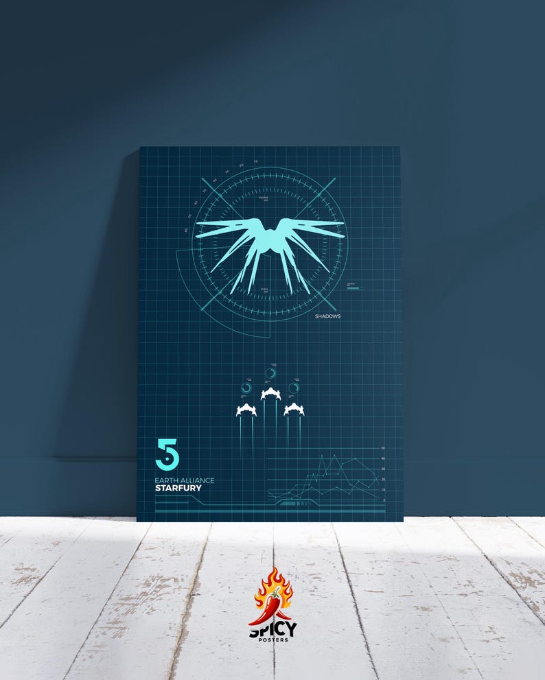 Babylon 5 Starfury Poster: Earth Alliance Sci-fi Art Print - Etsy Australia
