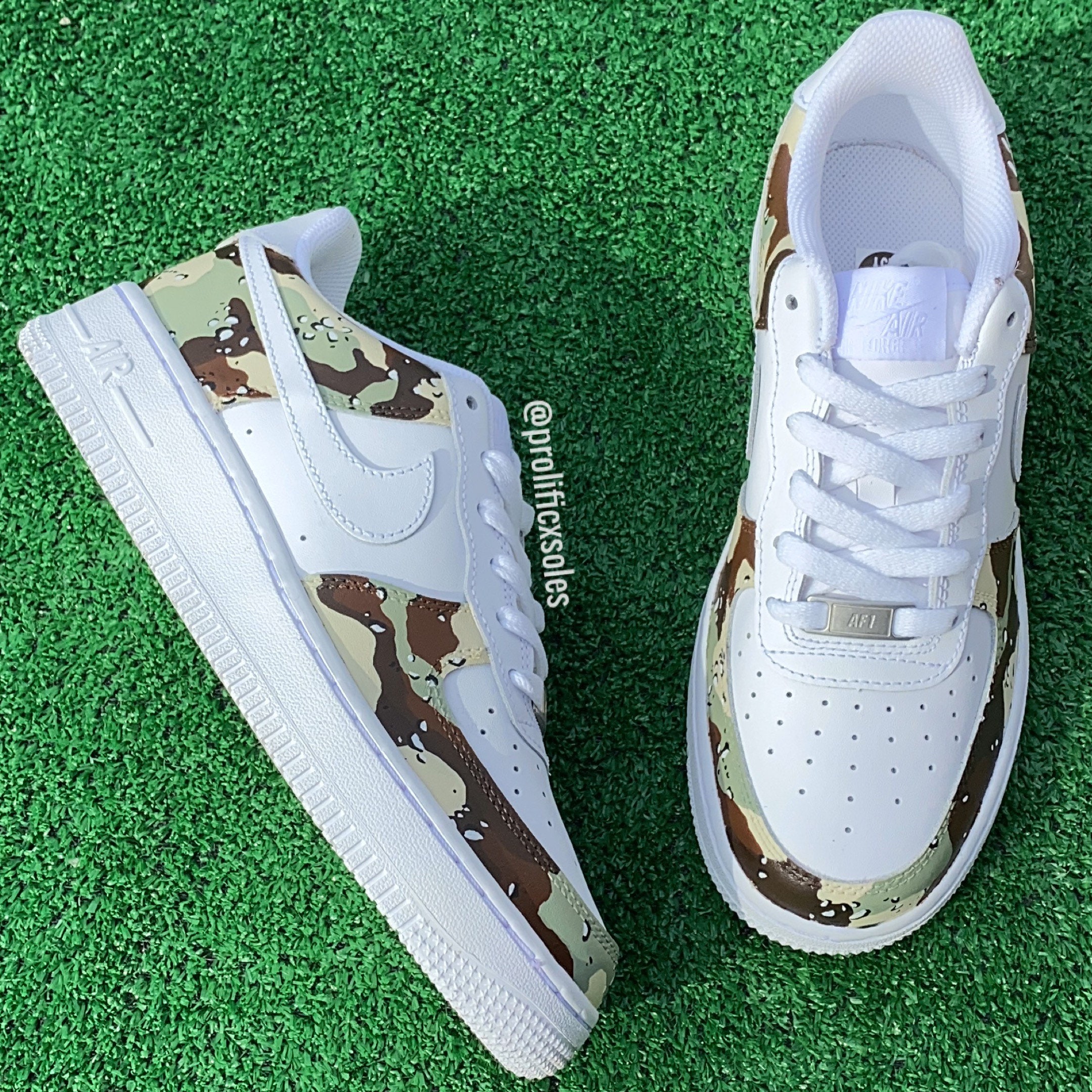 Desert Camo Custom Air Force 1 | Etsy