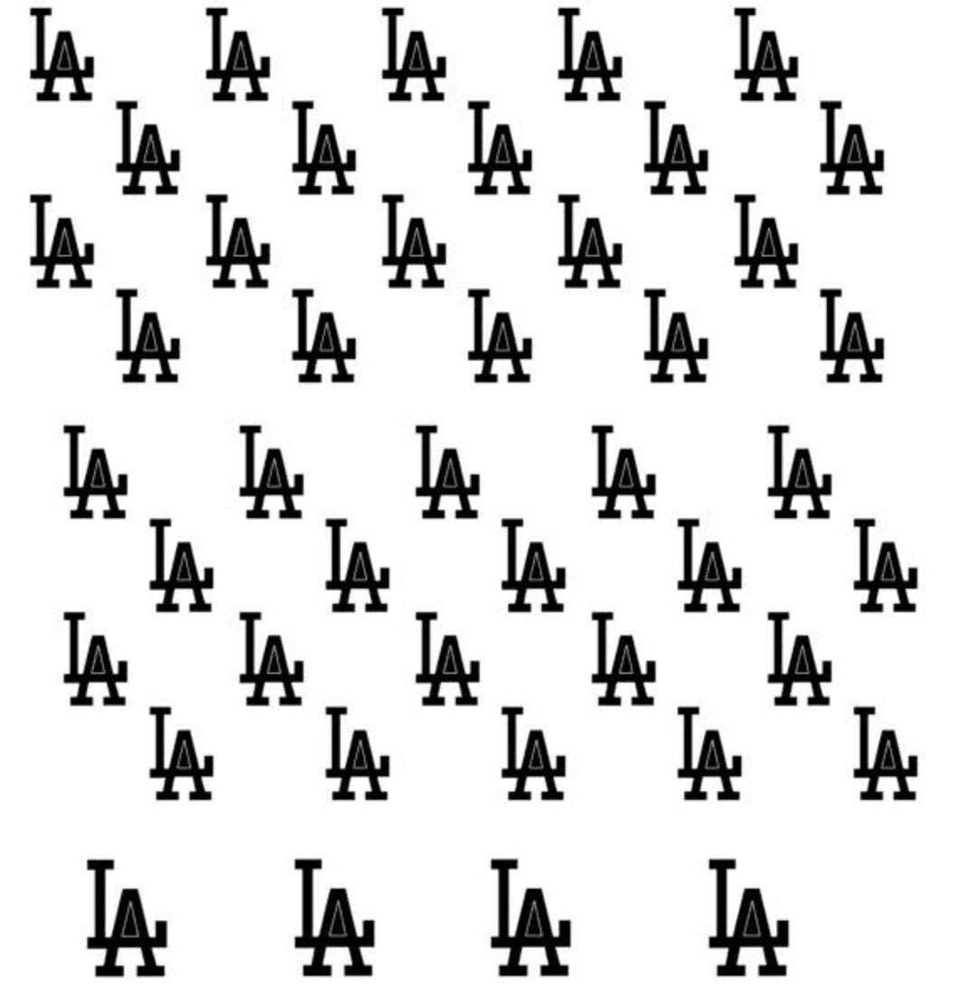 LA Dodgers Stencil Sheet - Etsy