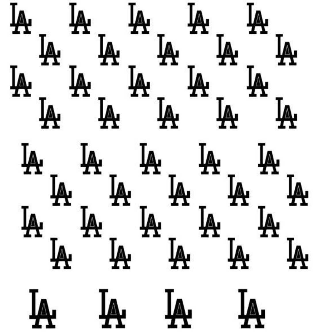 LA Dodgers Stencil Sheet | Etsy