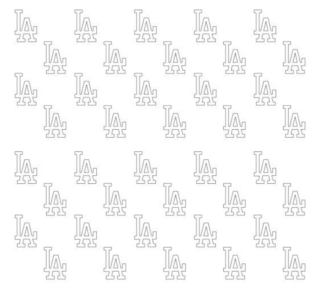 LA Dodgers Stencil Sheet - Etsy
