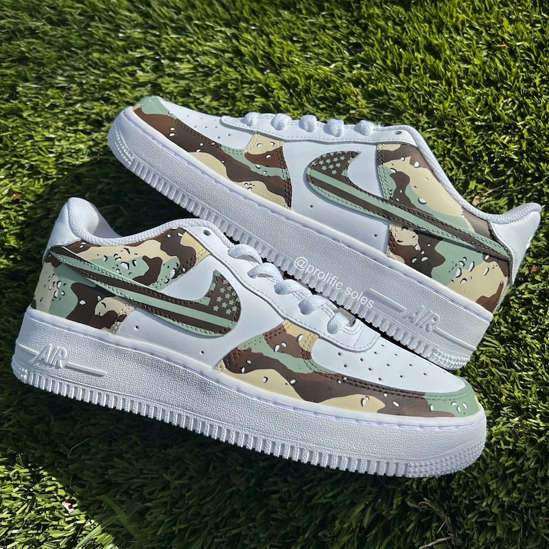 Nike Air Force 1 Camo - Etsy