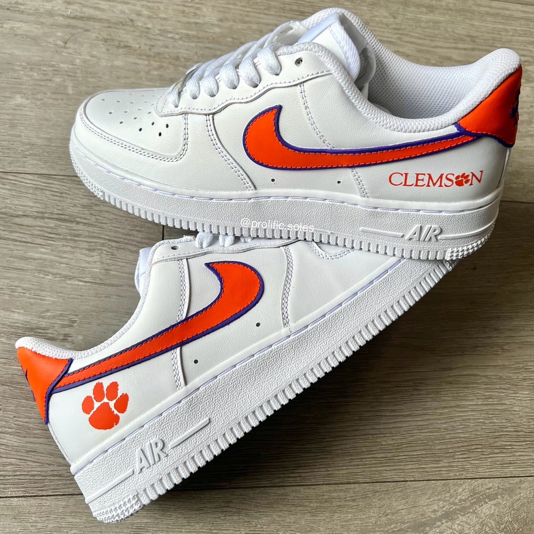 Clemson Tigers Custom Air Force 1 - Etsy