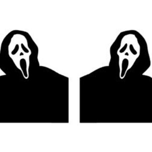 Scream Ghostface Stencil Sheet - Etsy