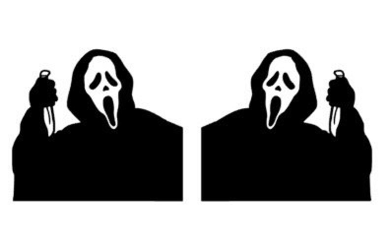 Scream Ghostface Stencil Sheet - Etsy