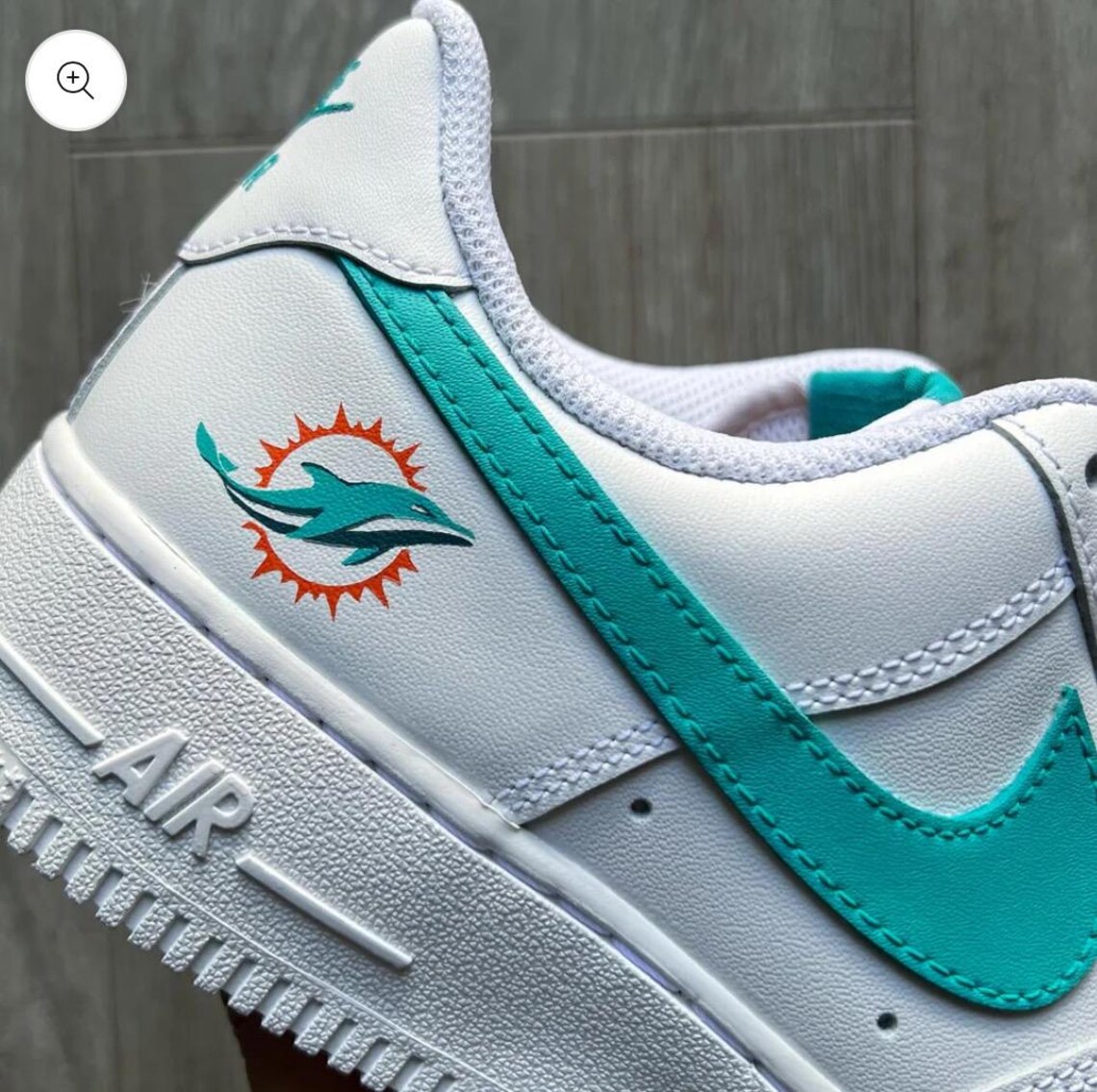 Miami Dolphin Custom Air Force 1 - Etsy