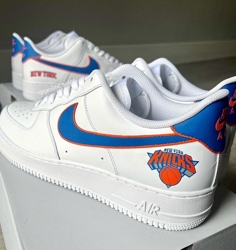 NY Knicks Custom Air Force 1 - Etsy