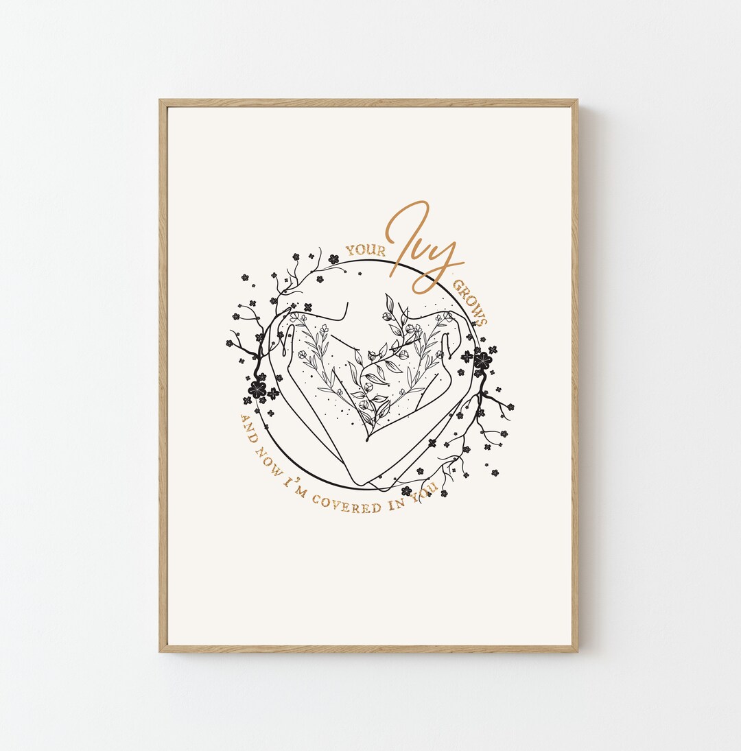 Taylor Swift Poster 'ivy' Evermore Wall Art, Evermore Poster, Taylor ...