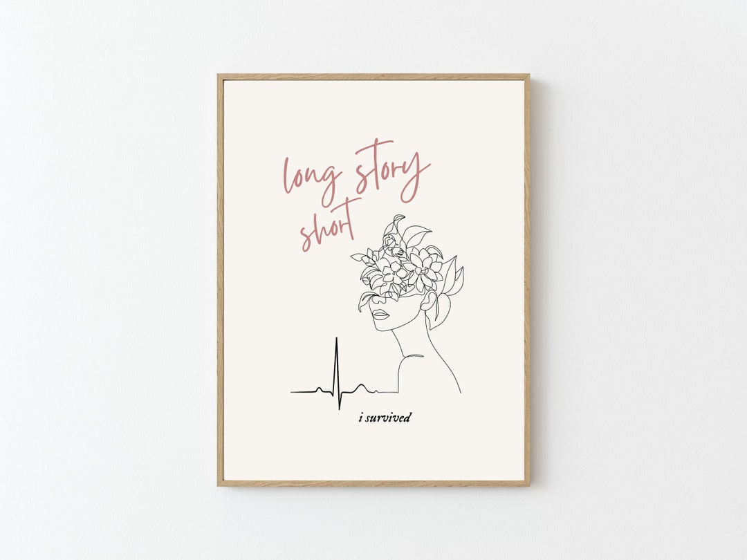 Taylor Swift Poster 'long Story Short' Evermore Wall Art, Evermore ...