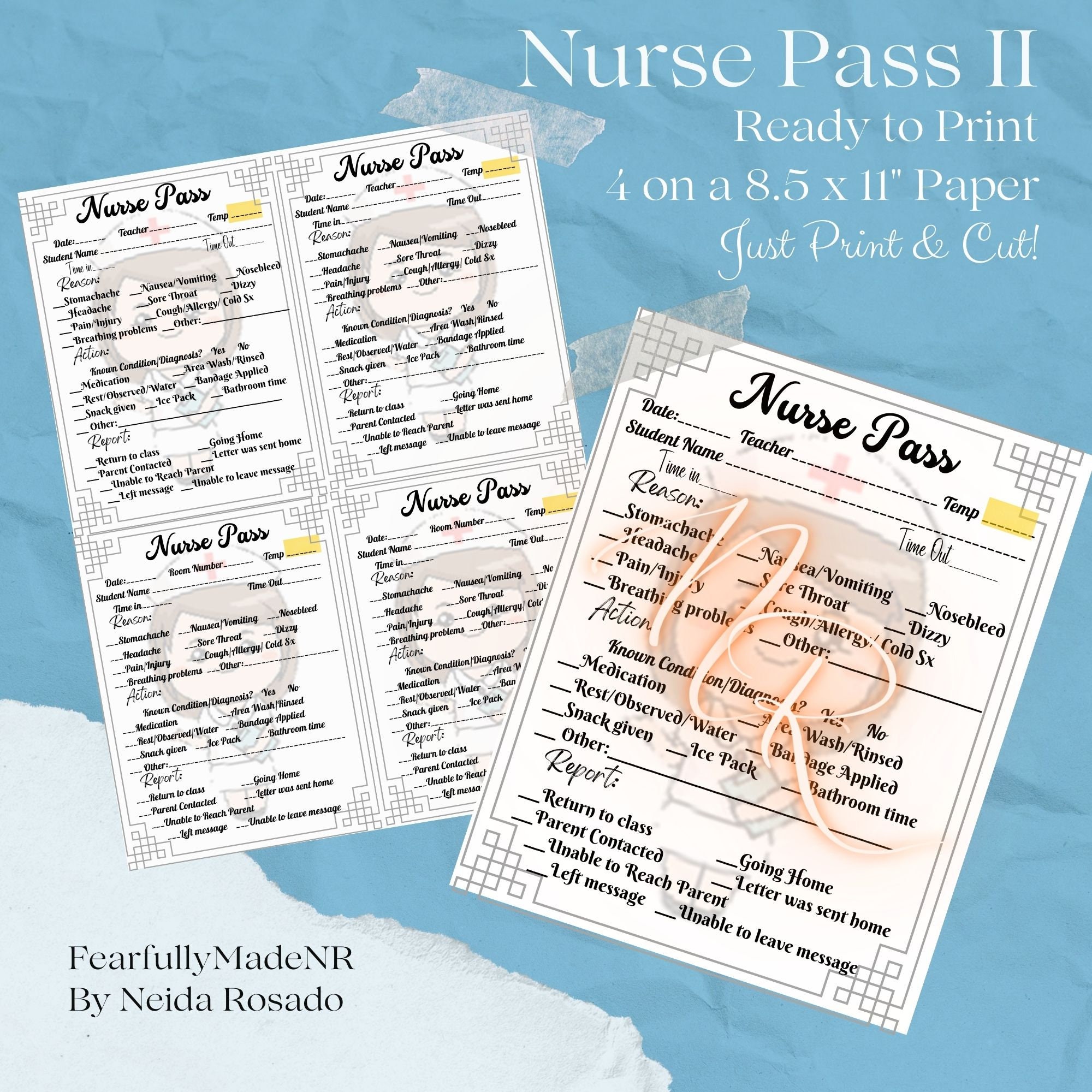 Nurse Pass II - Etsy