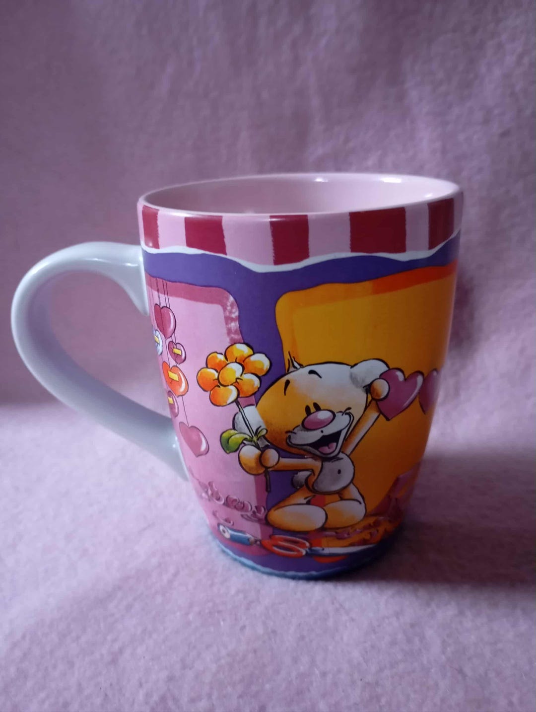 Diddl Jumbo Mug Pimboli and Mimihopps Pink Vintage - Etsy