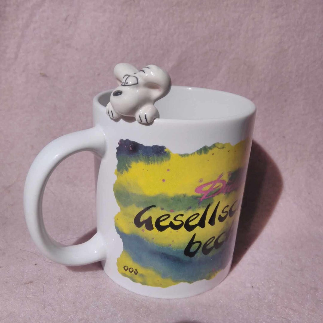 Vintage Diddl Mug Coffee Mug Diddl Figure Looks Out of the Mug - Etsy