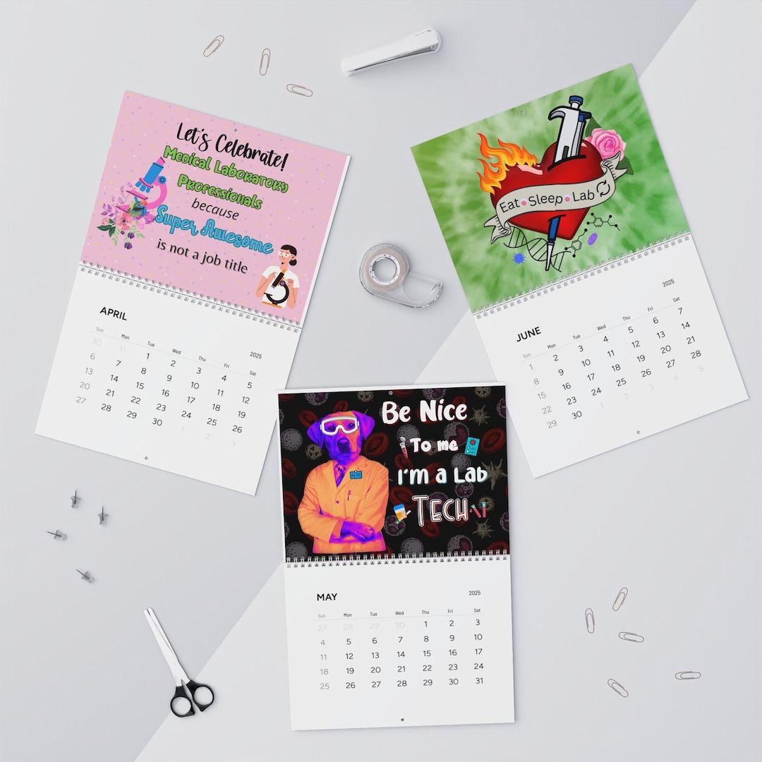 Laboratory Wall Calendars (2025) - Etsy