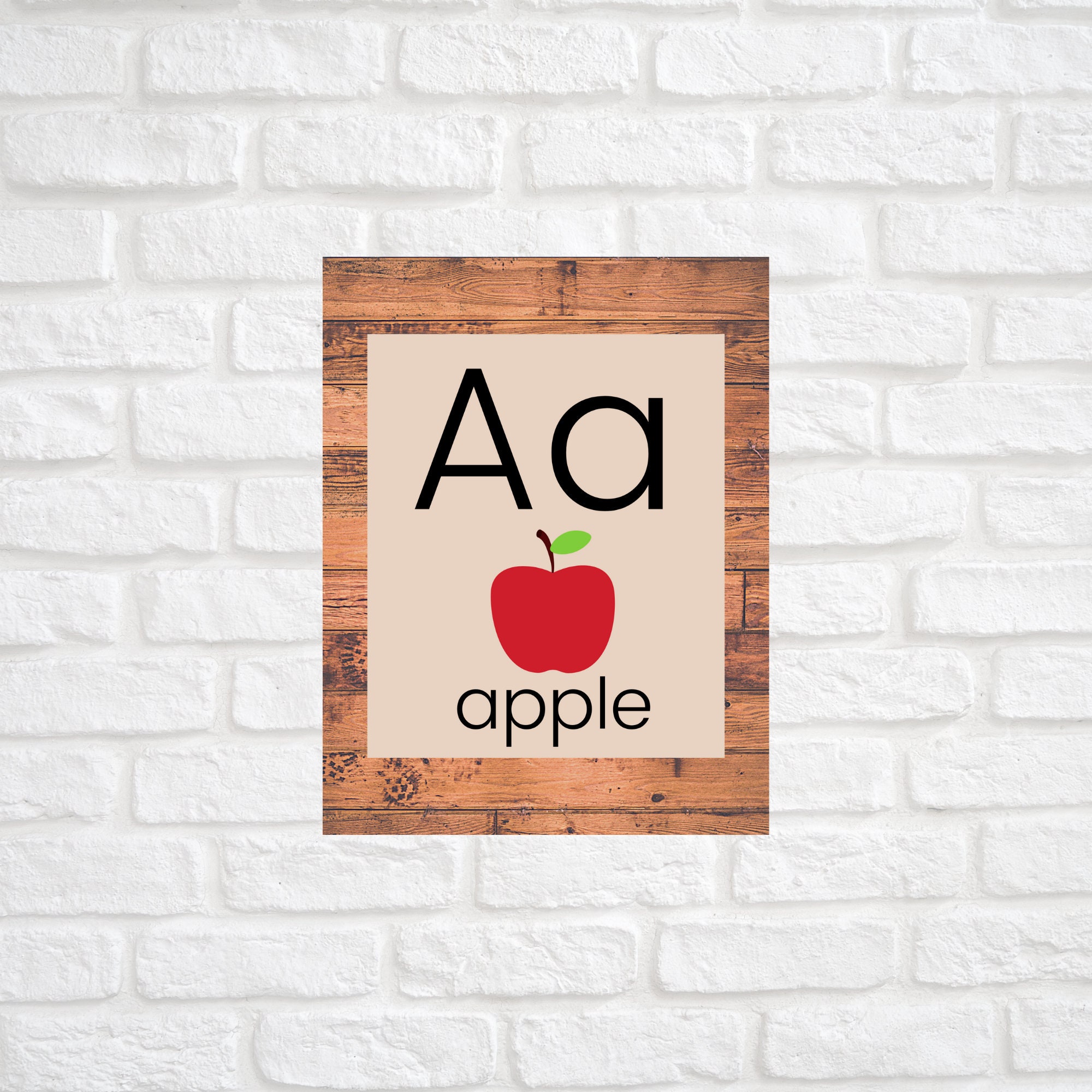Classroom Alphabet Posters Farmhouse - Etsy
