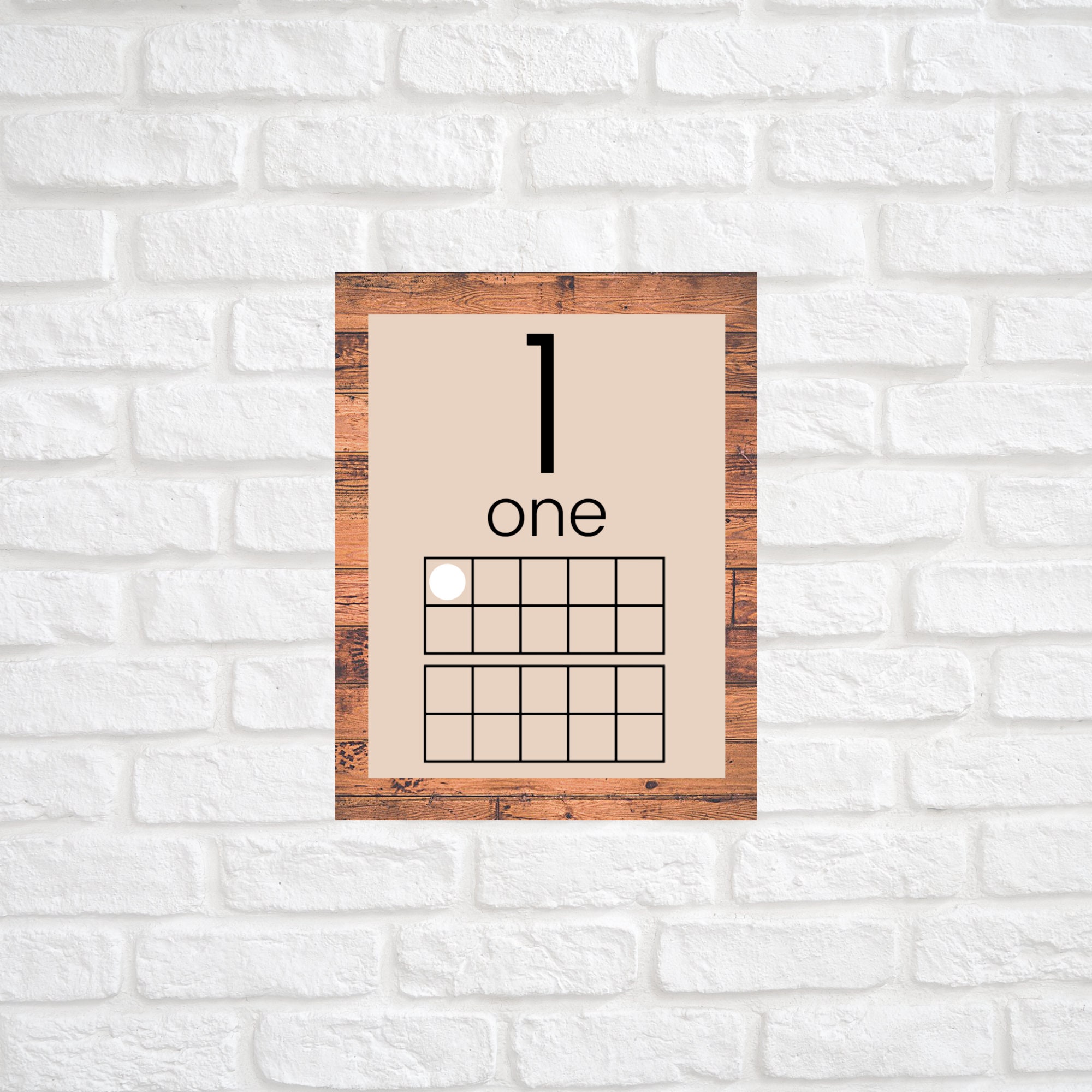 Classroom Number Posters Farmhouse - Etsy