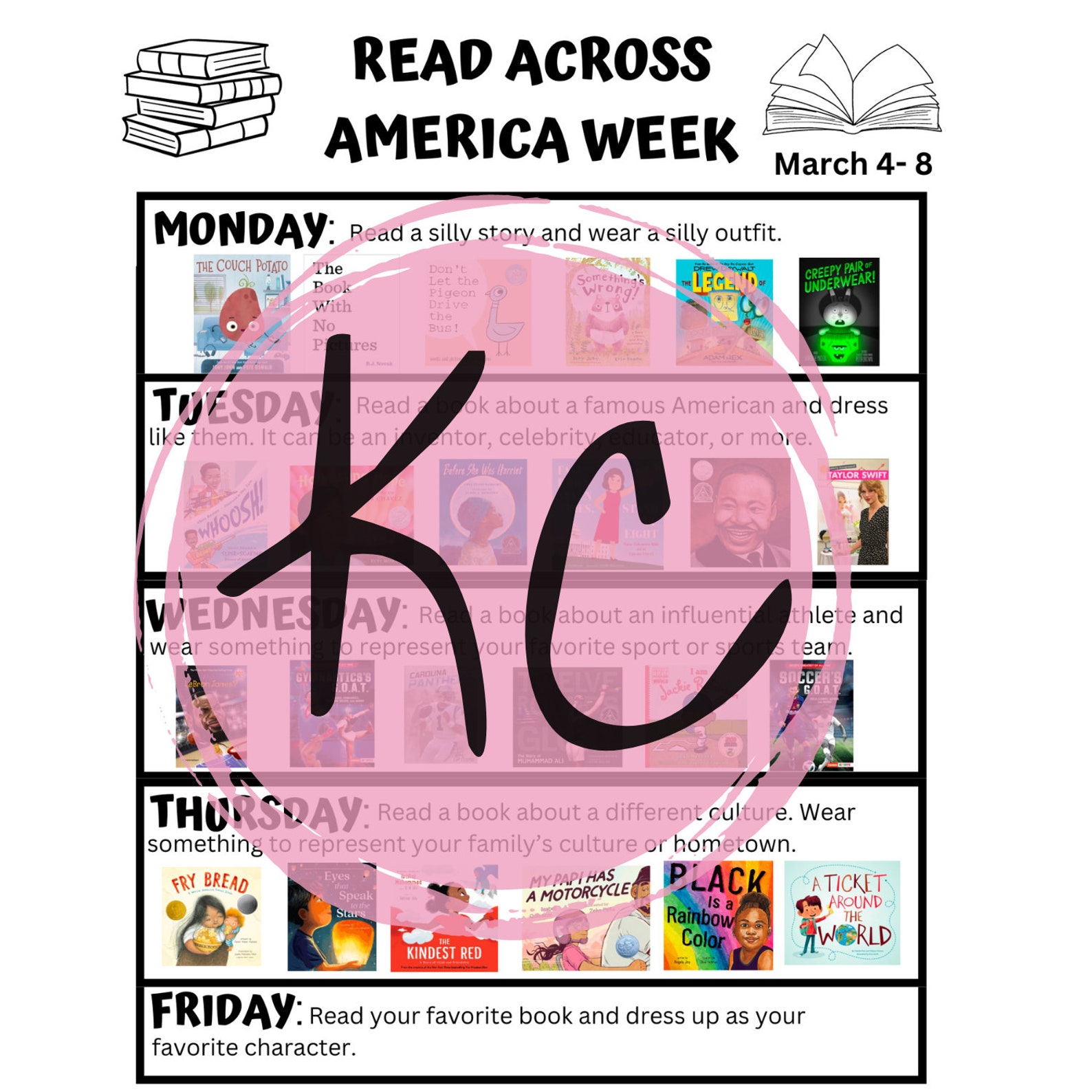 Read Across America Week Flyer - Etsy