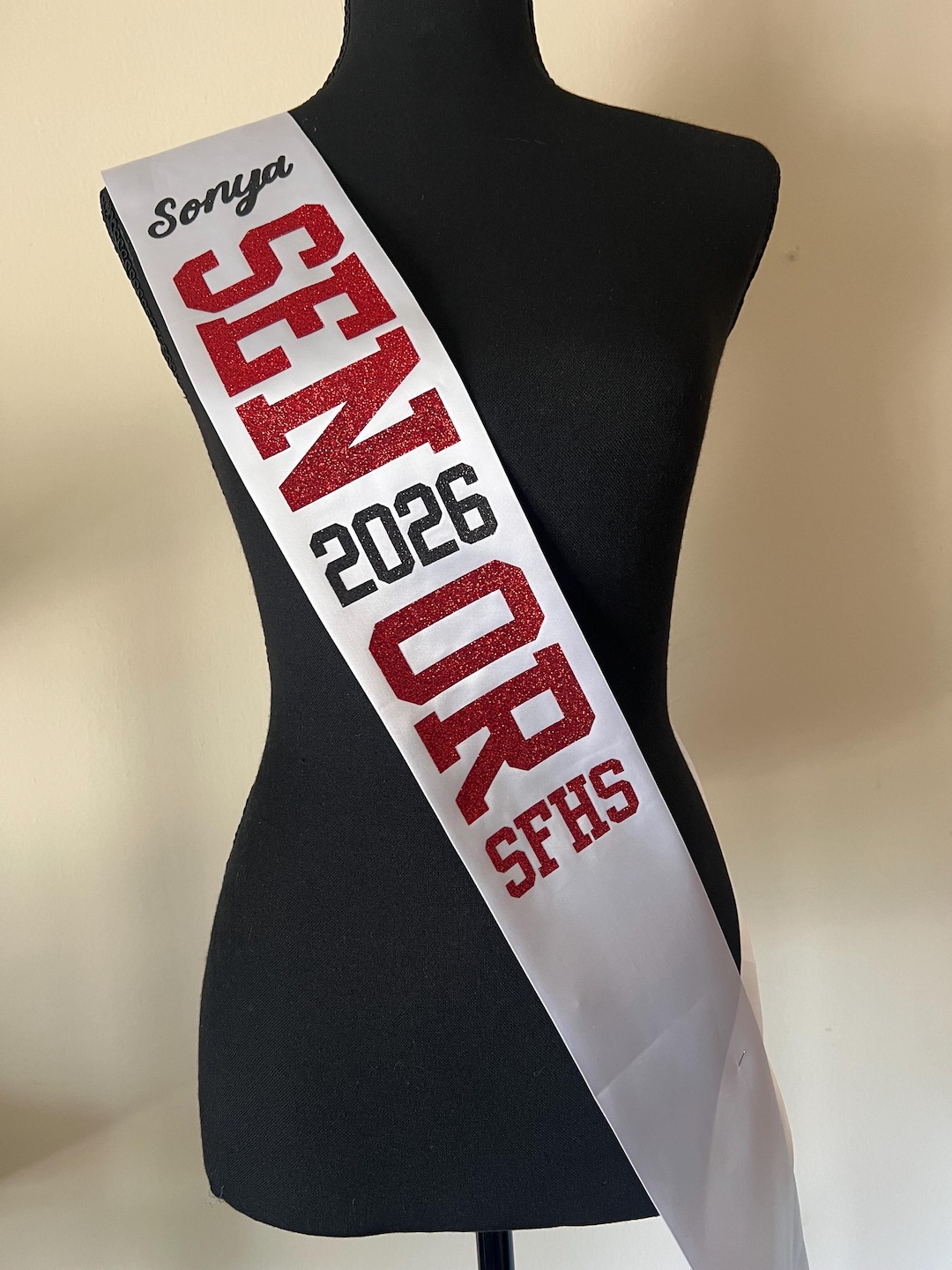 Personalized Senior Sash: Satin Graduation Sash With Activity - Etsy