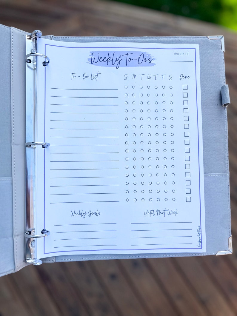 Weekly Task Planner To-do List Printable Instant Download - Etsy