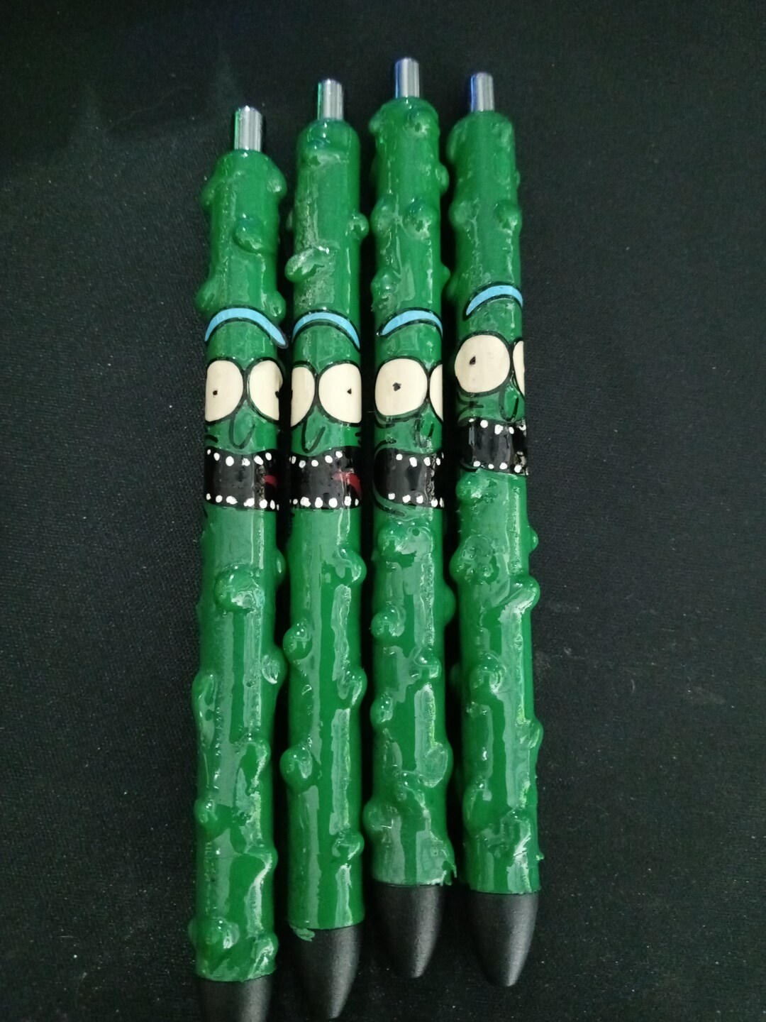 Pickle Rick Glow in the Dark Refillable Pen - Etsy