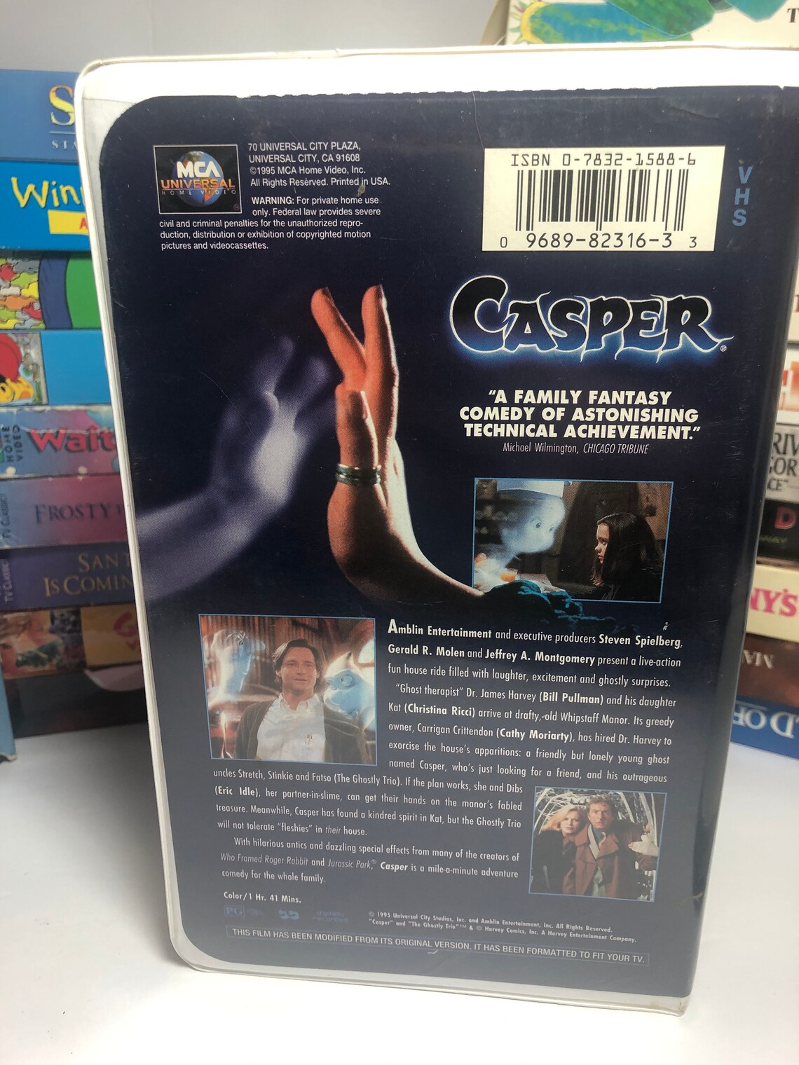 Walt Disney Casper VHS Movie VHS Tape Vintage Video | Etsy