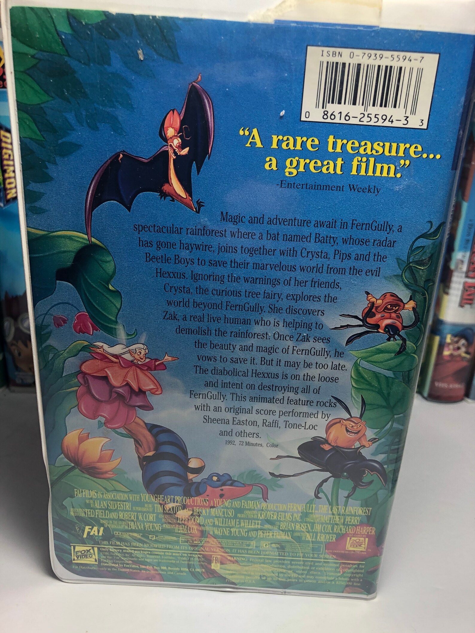 Ferngully The Last Rainforest VHS Movie VHS Tape Vintage | Etsy
