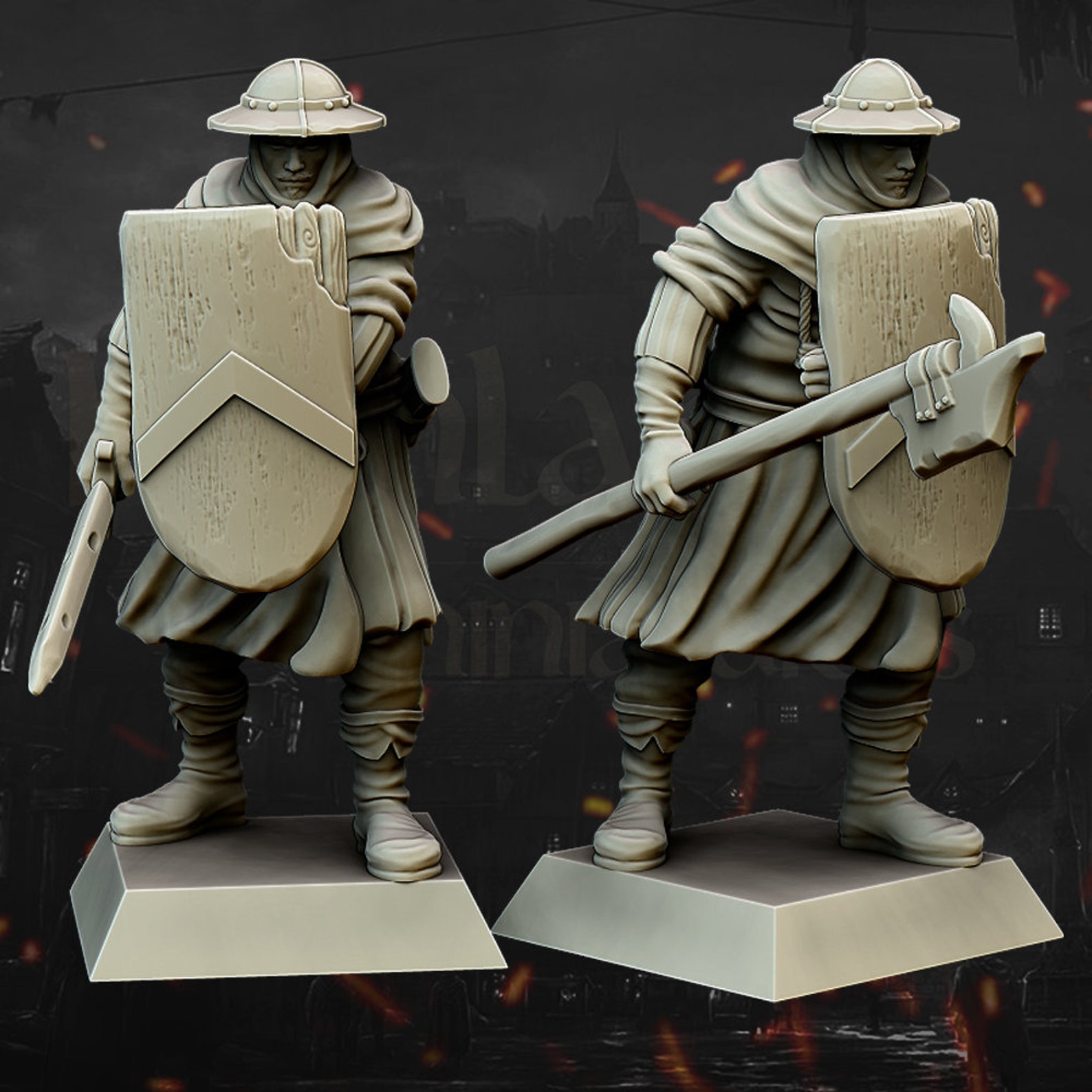 Highlands Miniature Men at Arms Light Infantry | Etsy