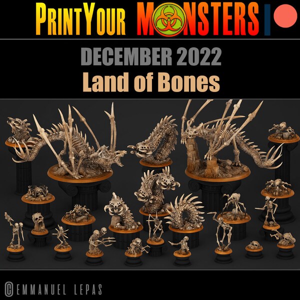 Bone Dragon Miniature - Etsy