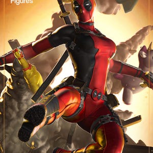 Lady Deadpool - Fan Art Sculpture 1/10th Scale, Bust or Miniature - Etsy