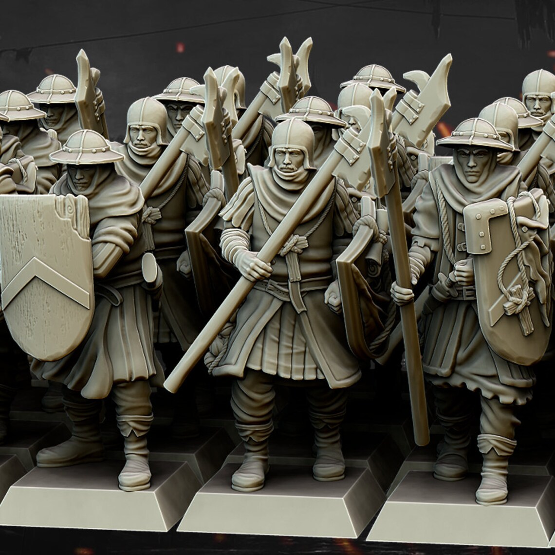 Highlands Miniature Men at Arms Light Infantry | Etsy