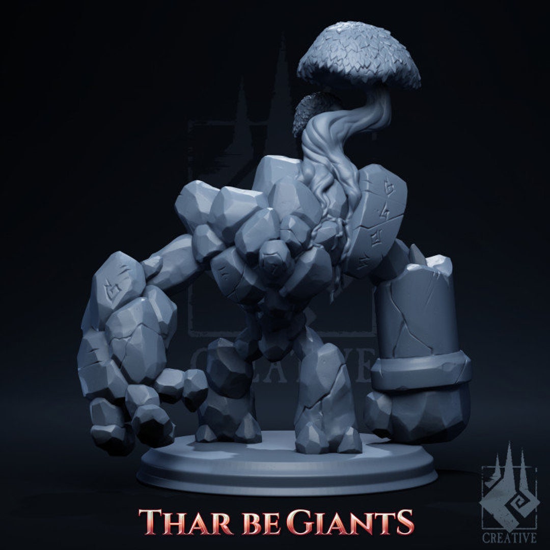 Stone Golem - Giant Stone Golem Earth Elemental - Etsy