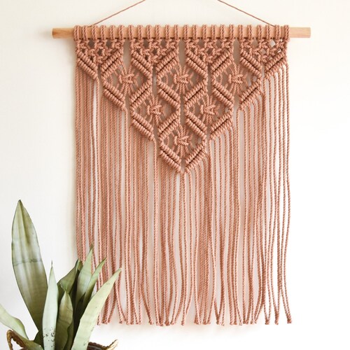 Macrame PATTERN Written PDF and Knot Guide Diy Macrame - Etsy