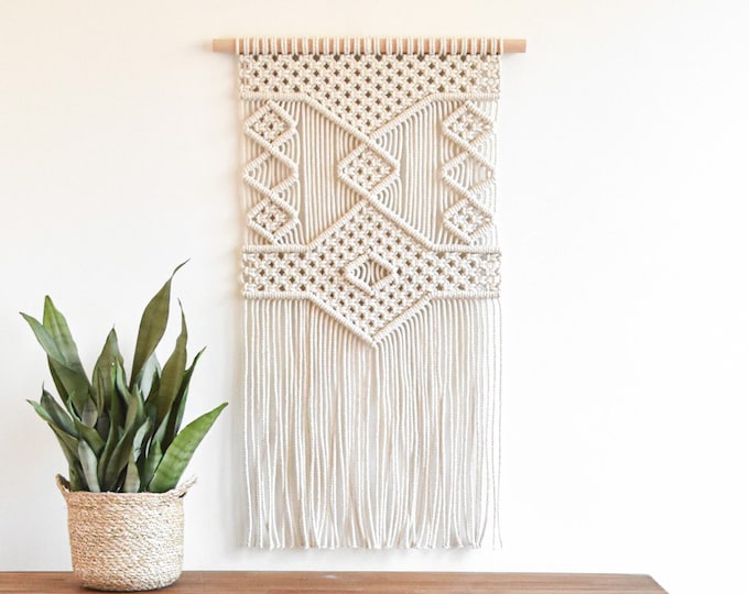 Macrame PATTERN - Written PDF and Knot Guide - Diy Macrame Wall Hanging ...