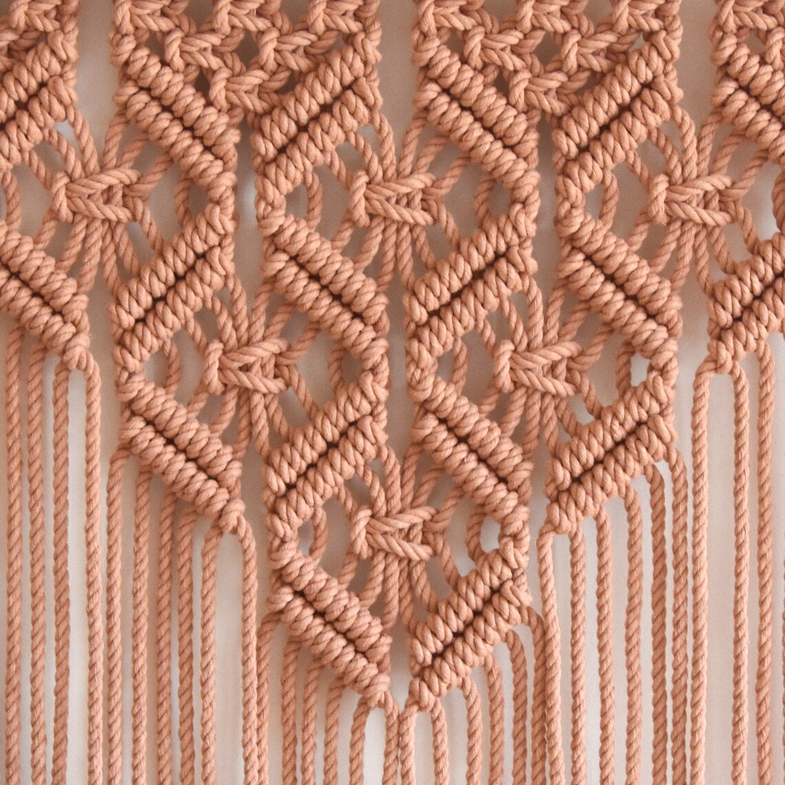 Macrame PATTERN - Written PDF and Knot Guide - Diy Macrame Wall Hanging ...
