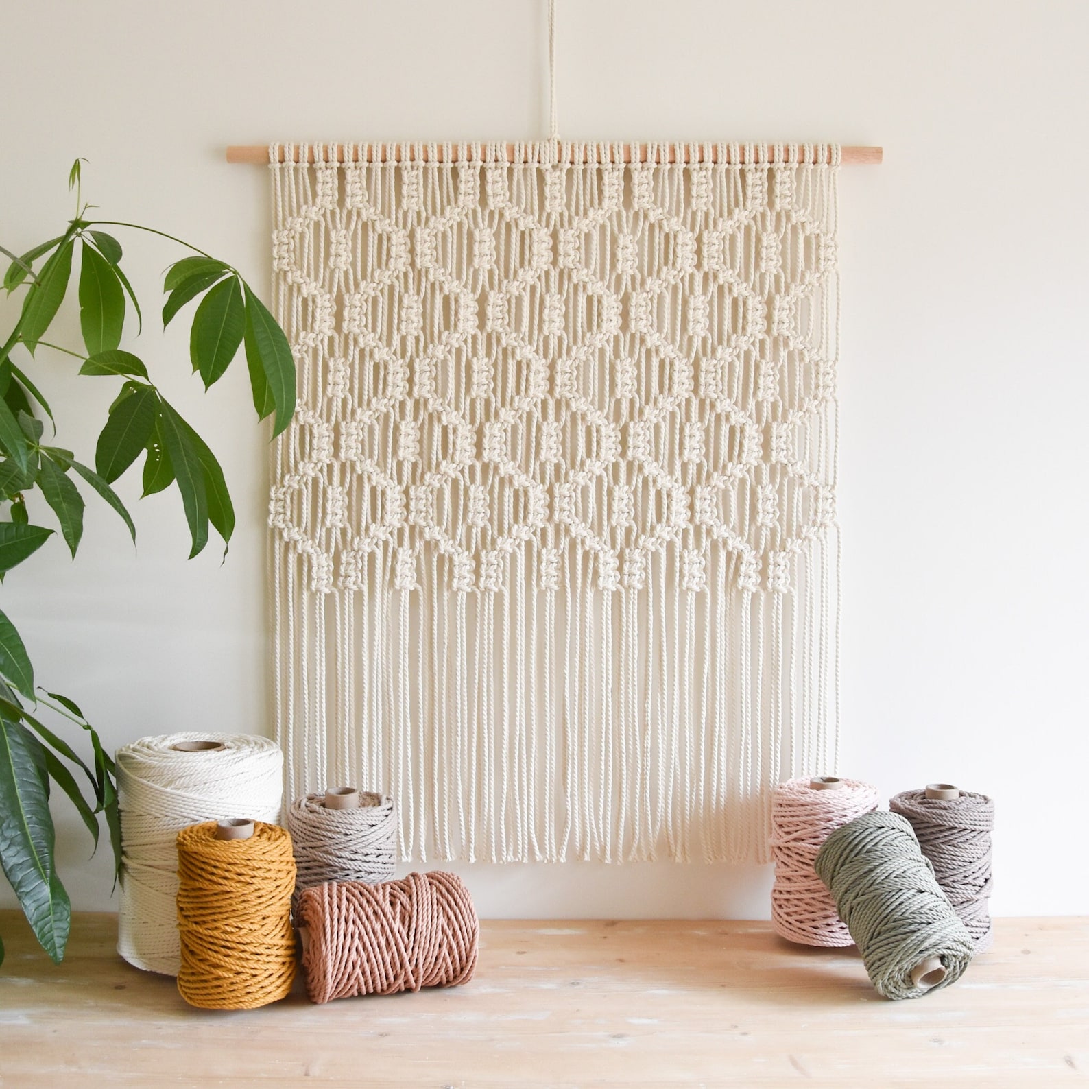 Macrame PATTERN - Written PDF and Knot Guide - Diy Macrame Wall Hanging ...