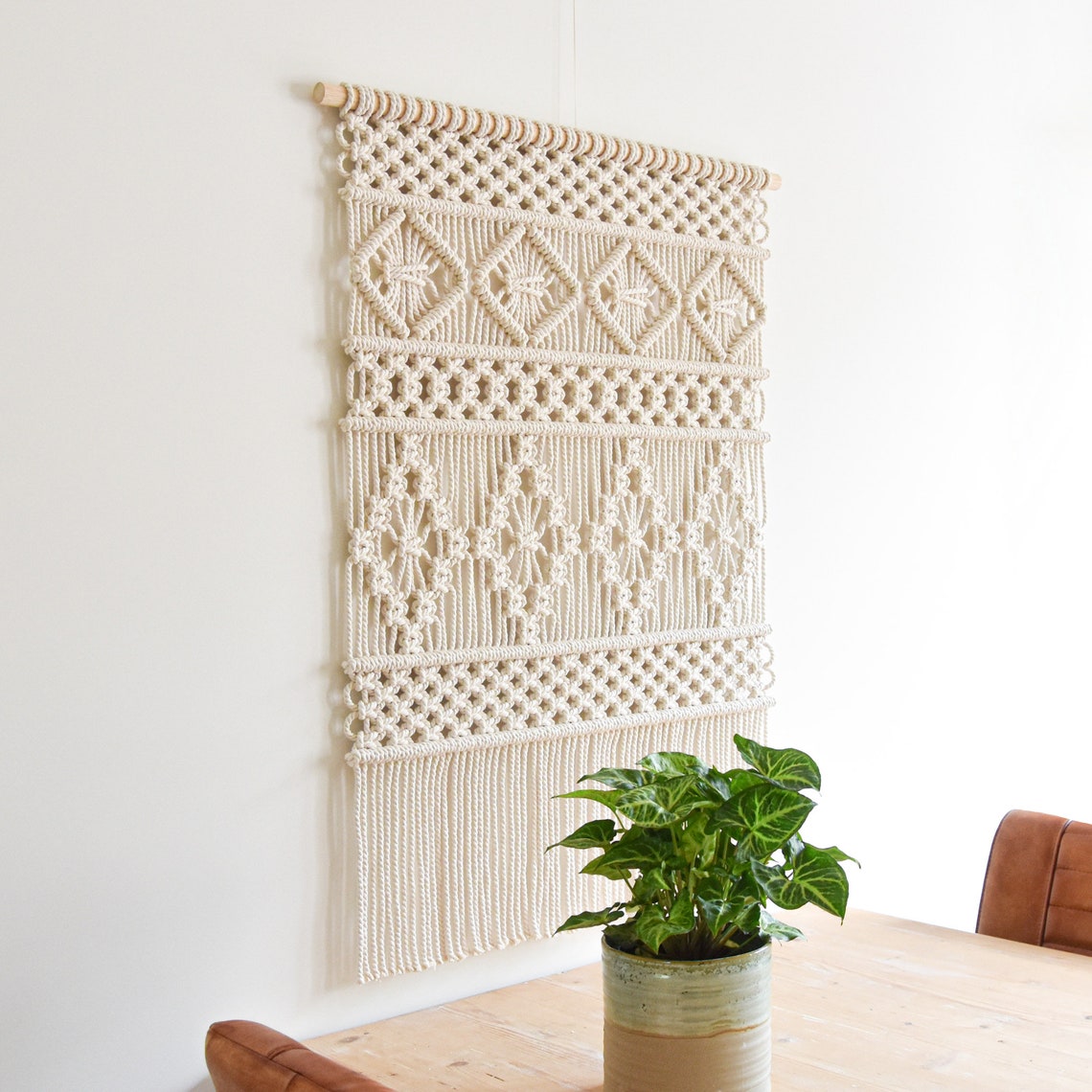 Macrame PATTERN - Written PDF and Knot Guide - Diy Macrame Wall Hanging ...